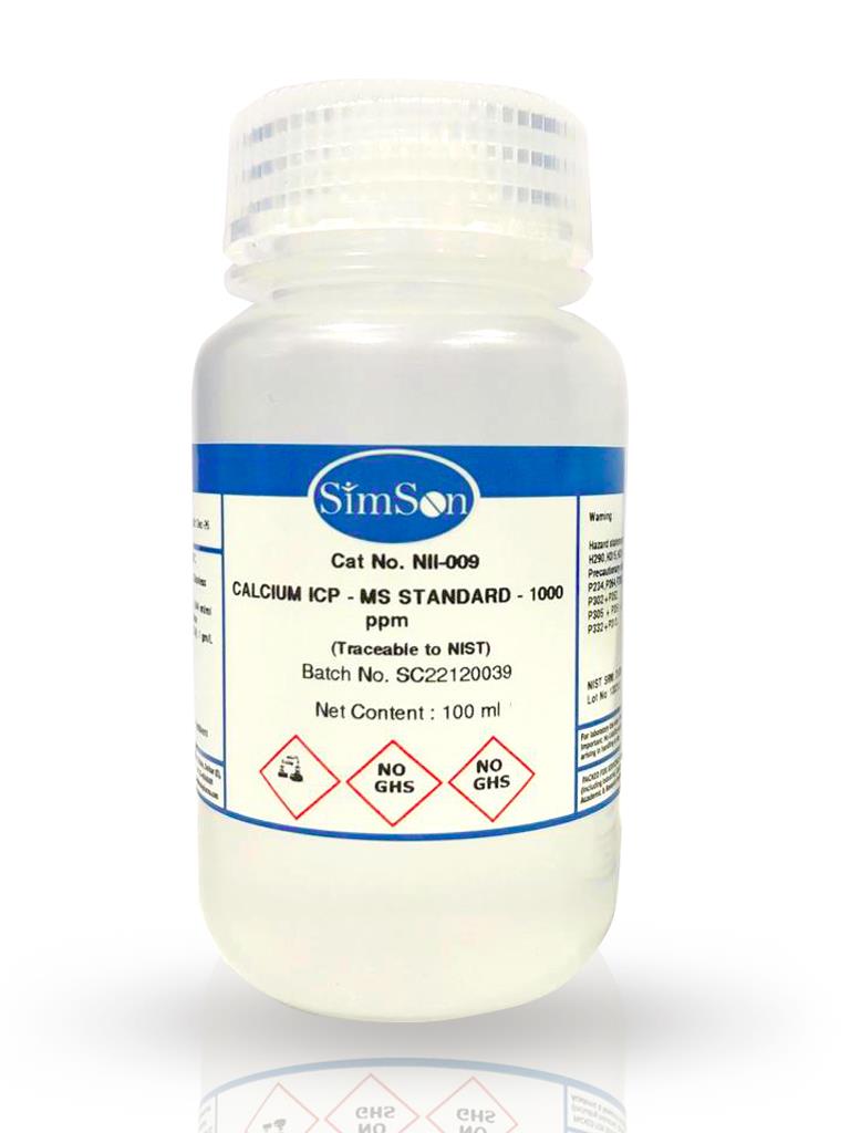 Buy Simson - Calcium (Ca) ICP standard solution 1 gm/L in dilute HNO3 ... Buy Simson - Calcium (Ca) ICP standard solution 1 gm/L in dilute HNO3 ...